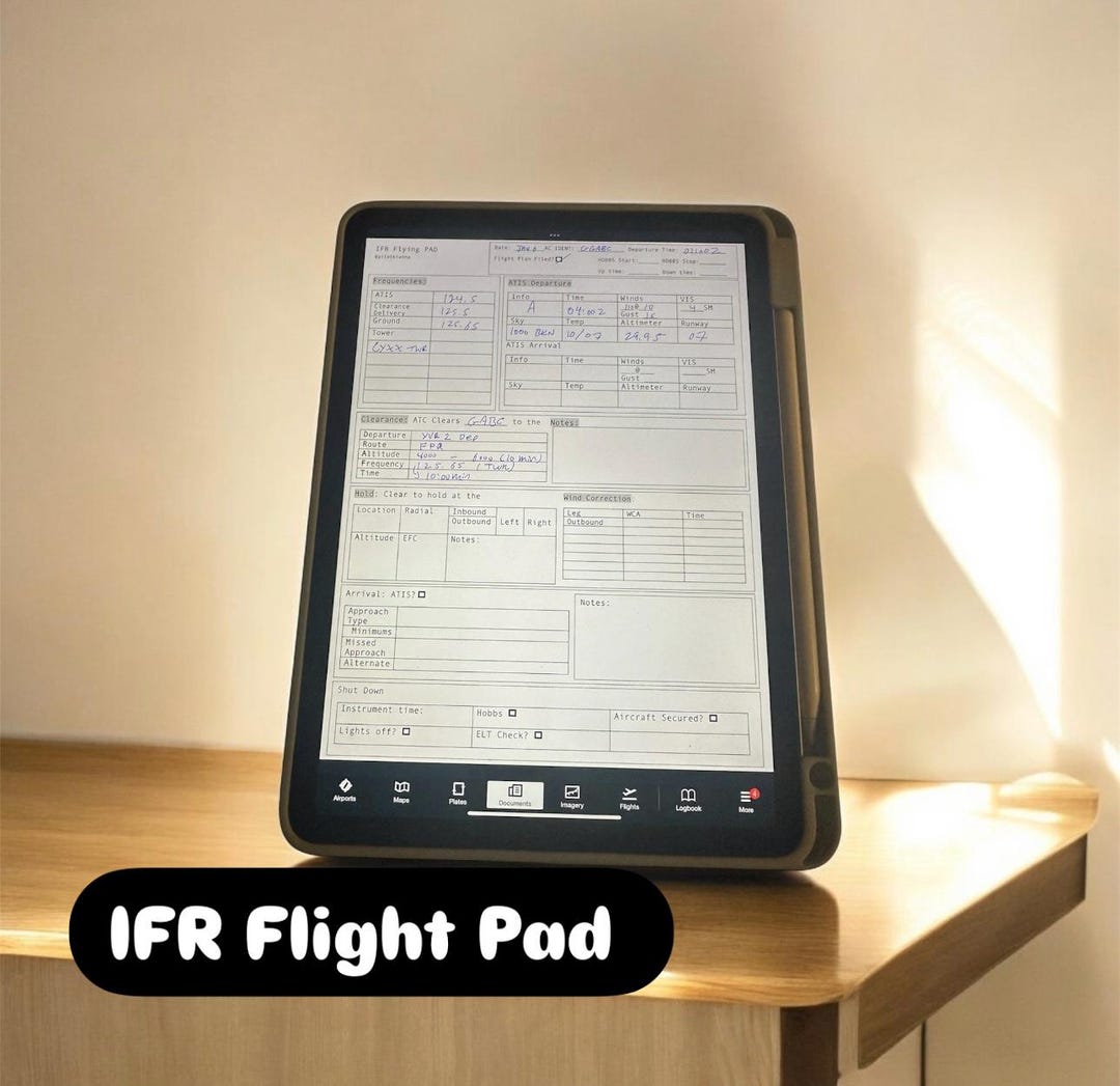 Digital IFR Flight Pad - Checklist and Notes for Pilots |foreflight ...