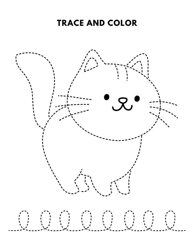 Preschool Line Tracing Worksheets, Line Trace Page Printable ...