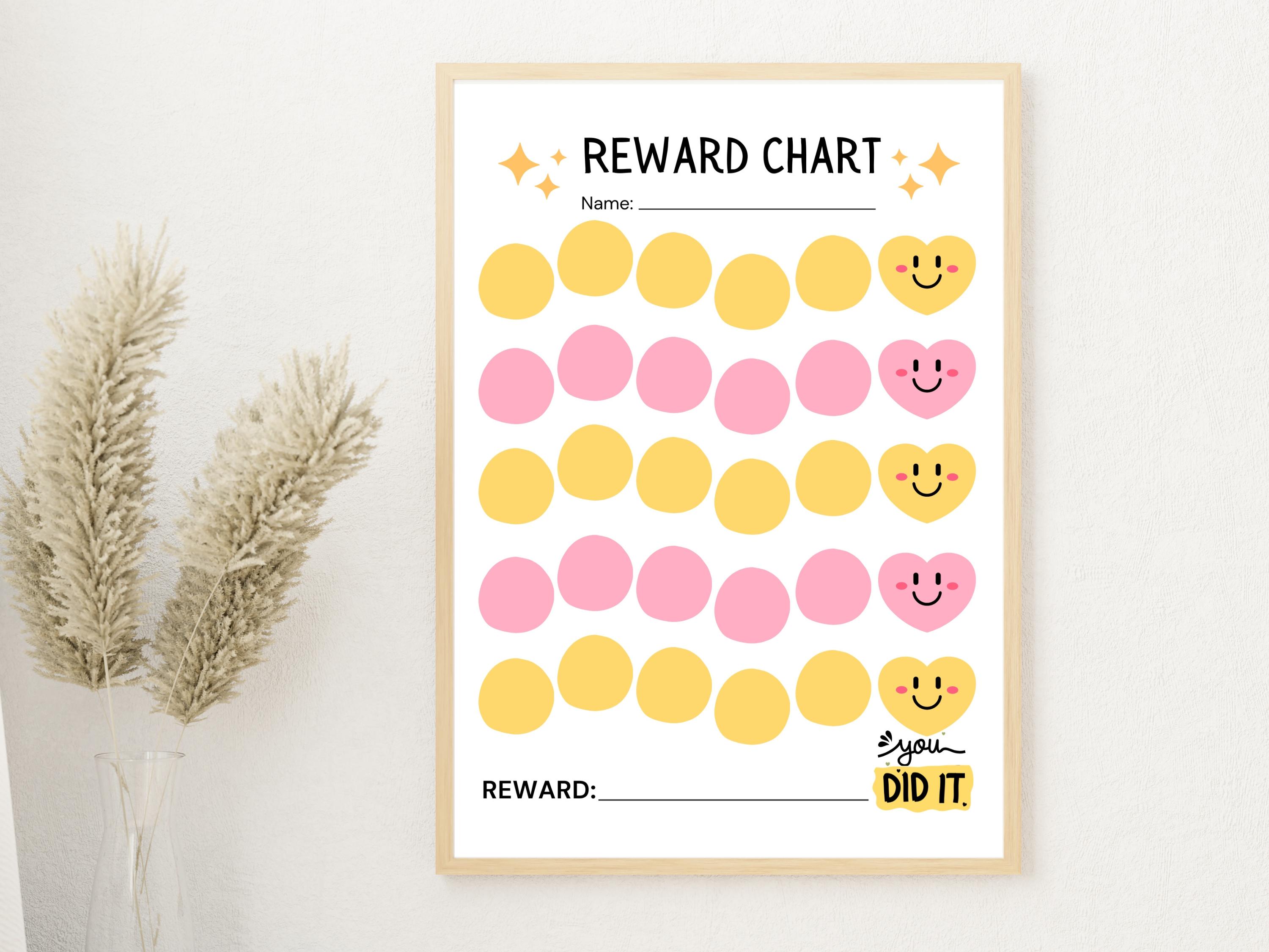 Reward Chart, Toddler Reward Chart, Reward Chart Printable, Kids ...