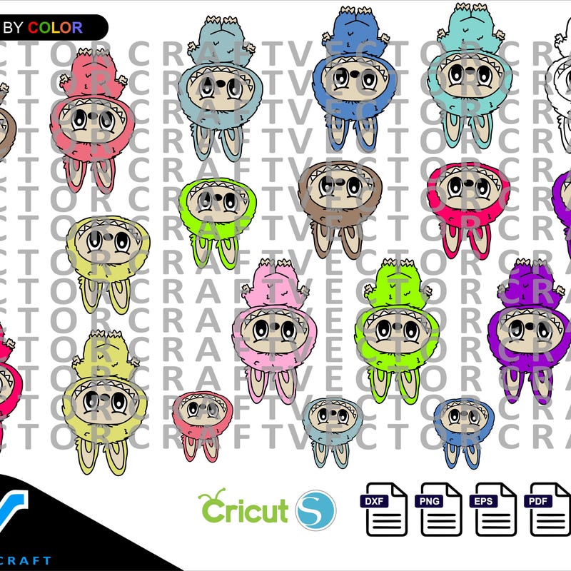 Labubu Papercraft Template - Etsy