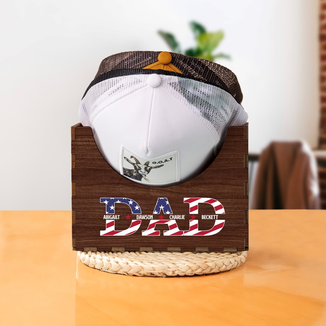 DIY Hat Holder, Wood Hat Box, Grandpa Gift, Cap Stand, Gift for Him ...