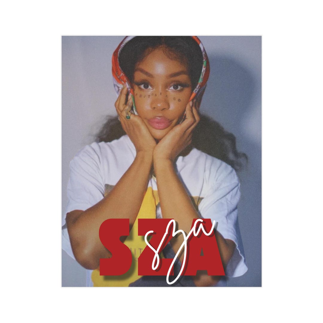 SZA Poster - Unframed Prints, Wall Art, Music Lover Gift, Bedroom Decor ...