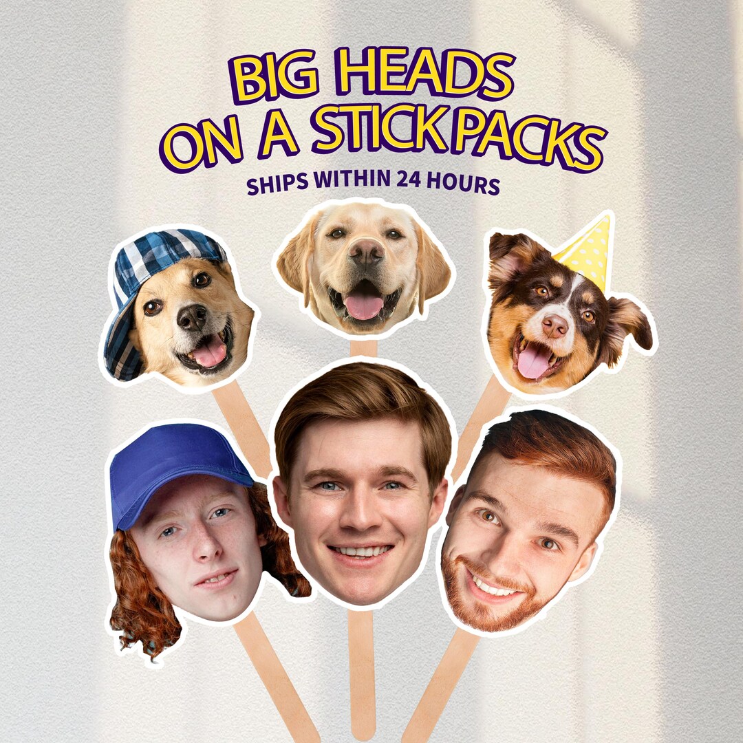 Face on a Stick, Bachelorette Fatheads, Graduation Face Fan, Groom on a ...