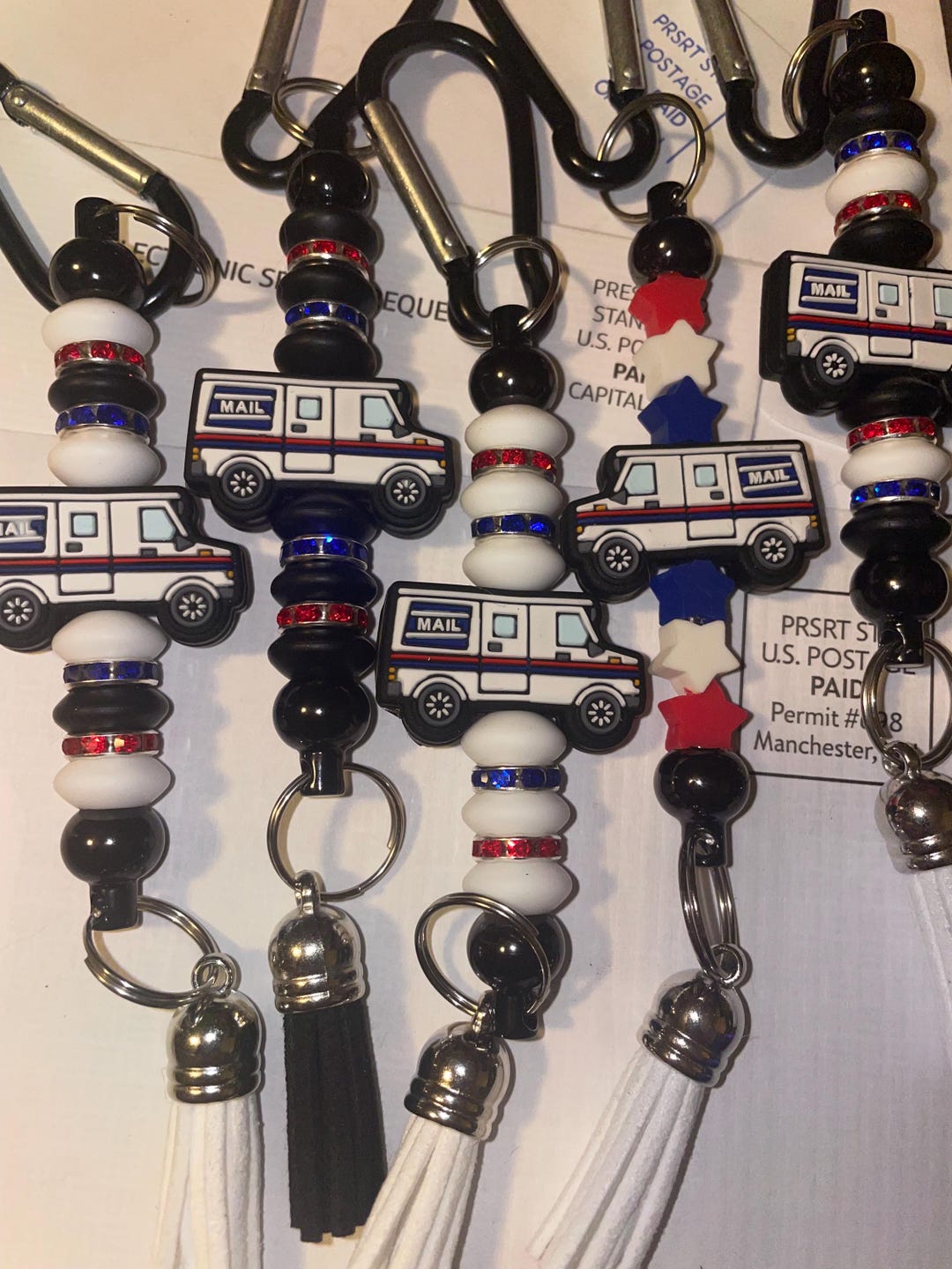 Mail Truck Keychain - Etsy
