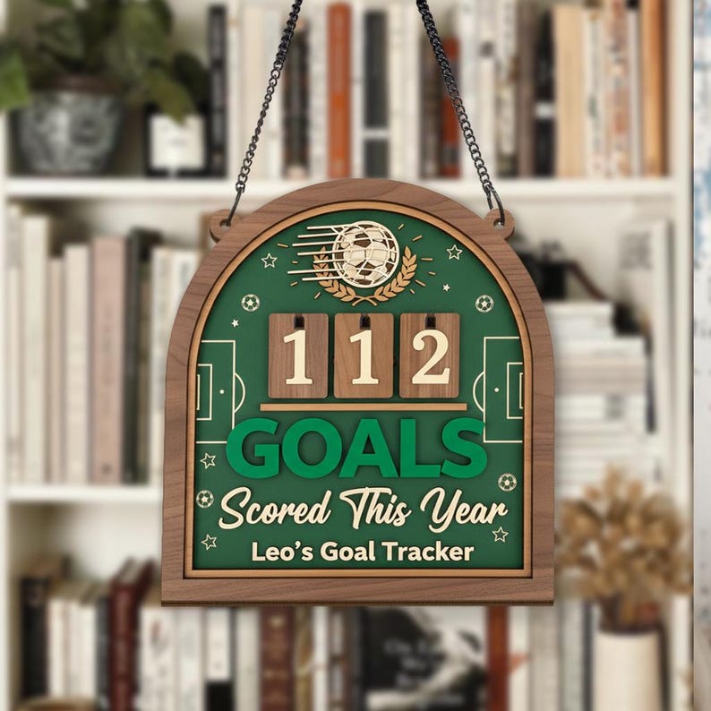 Soccer Goal Tracker Sign, Personalized Soccer Record Board, Custom Kid ...