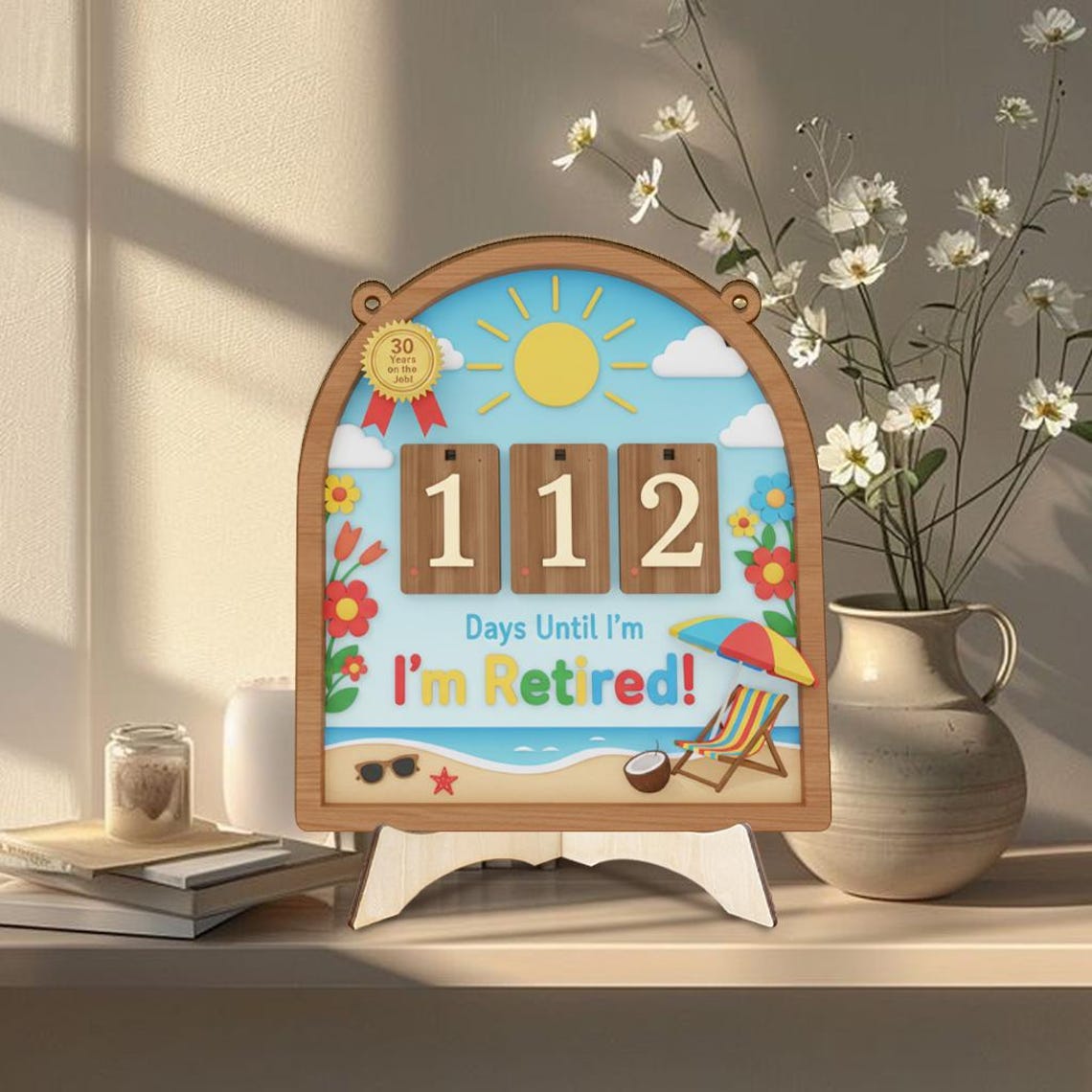 Personalized Retirement Countdown Sign, Days Until I’m Retired Tracker ...
