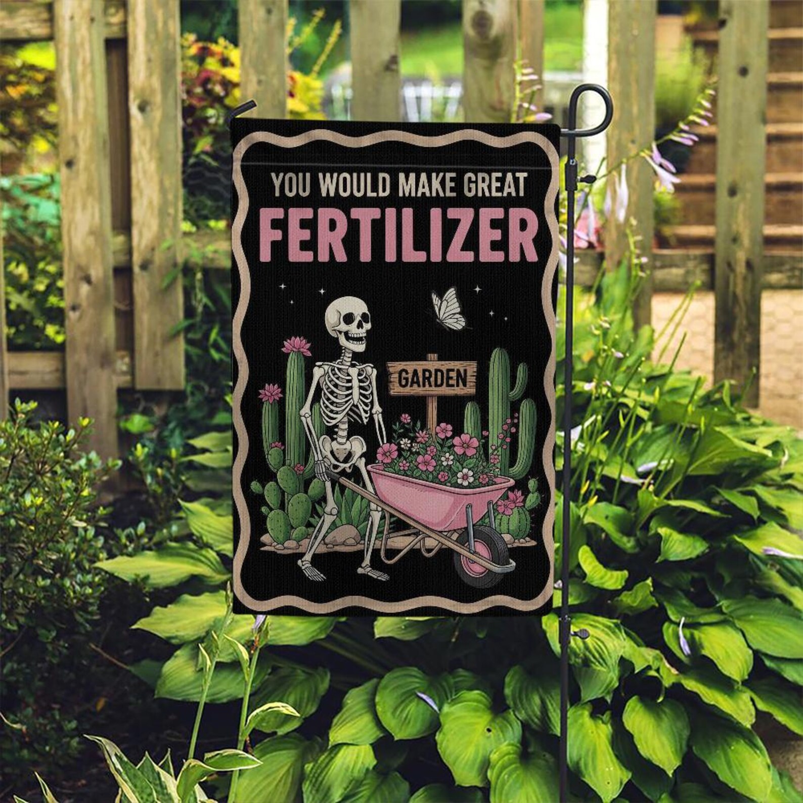 You Should Make Great Fertilizer Garden Flag, Skeleton Garden Flag ...