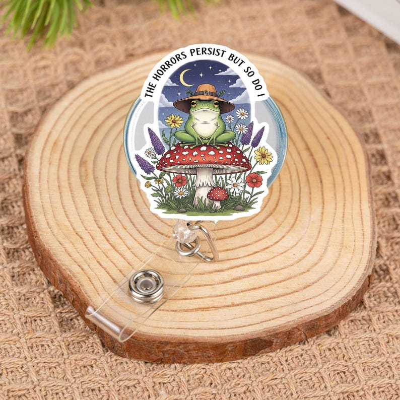 Funny Frog Badge Reel, Healthcare Worker Gift - Etsy