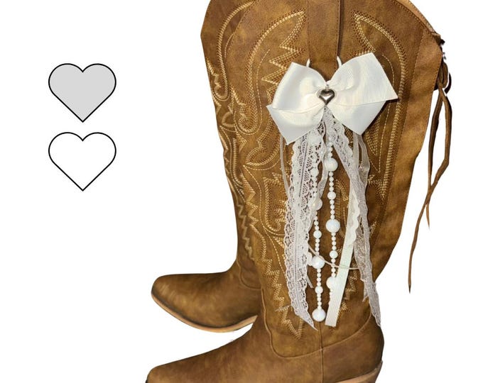 Country Concert Boot Bows, Embroidered Ribbons, Custom Boot Ribbons ...