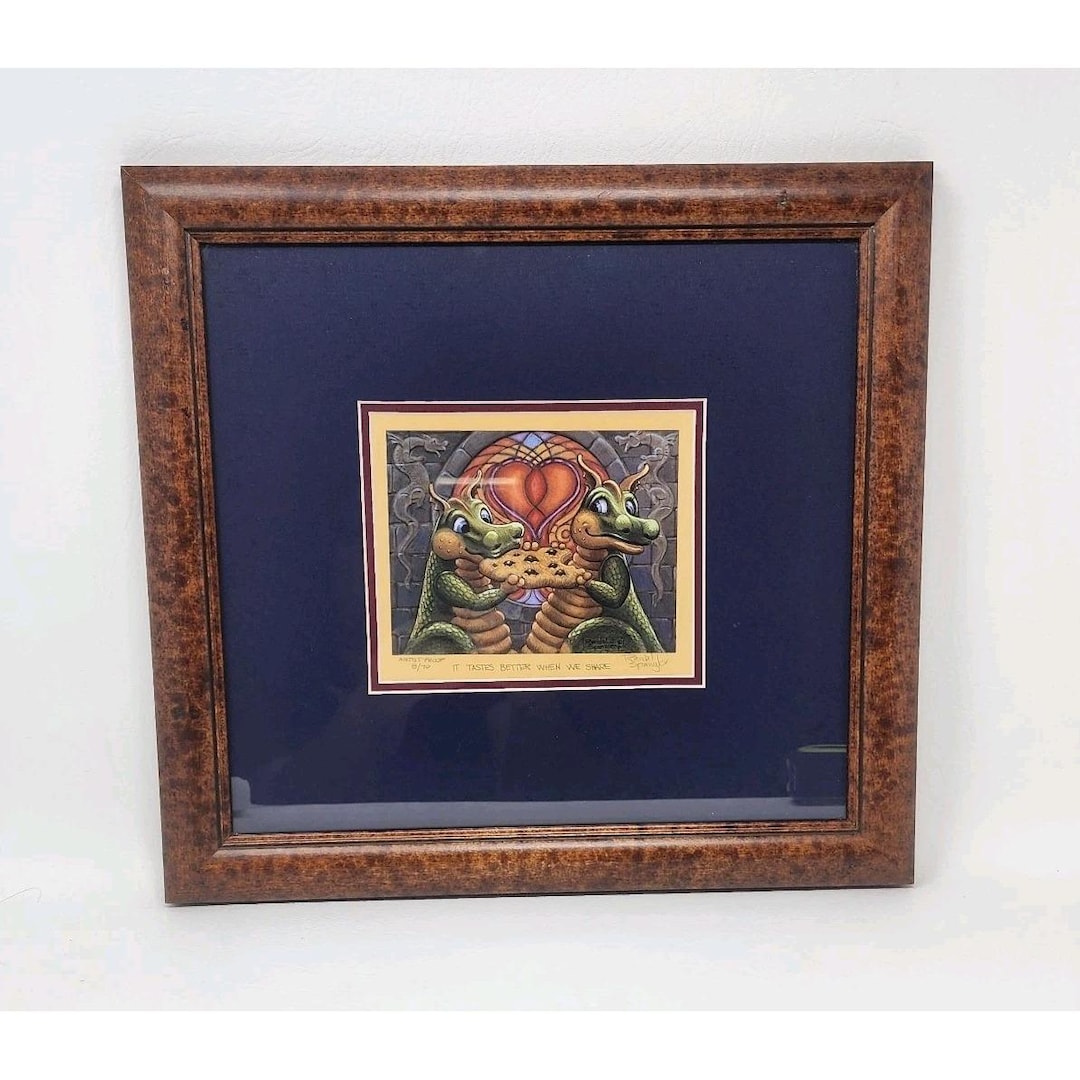 Randal Spangler Signed Artist Proof Print "it Tastes Better When We ...