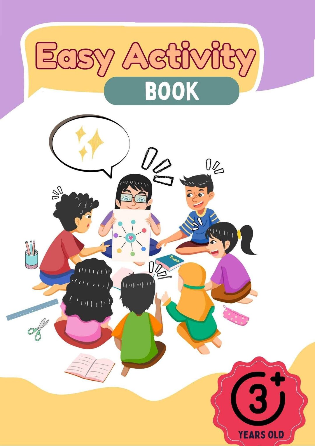 Printable Kids Activity Book – Trace Numbers, Shapes & Puzzles - Etsy