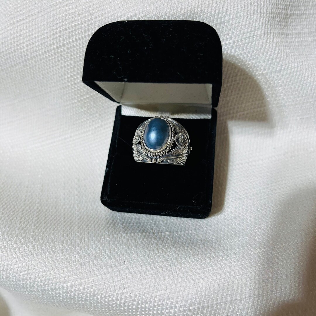 925 Silver Doron Merav Pearl Ring 1980s Size 8 - Etsy