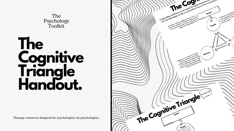 The Cognitive Triangle Handout and Worksheet | Therapy Resource - Etsy