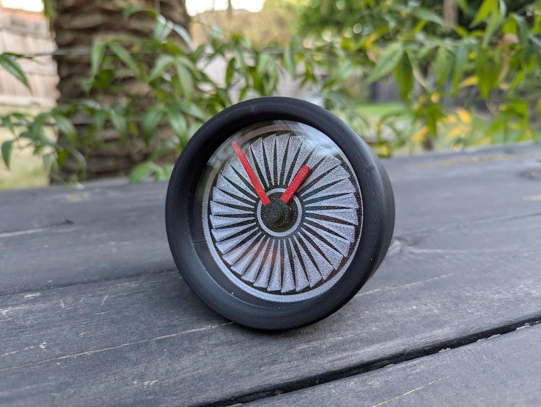 Aircraft Jet Engine Desk Clock, #d Printed – Aviation Décor, Pilot Gift ...