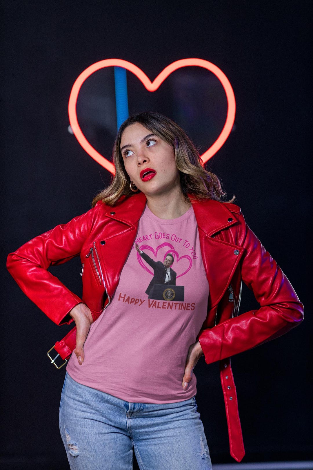Elon Musk Salute, Valentines, My Heart Goes Out to You, Tshirt for Musk ...