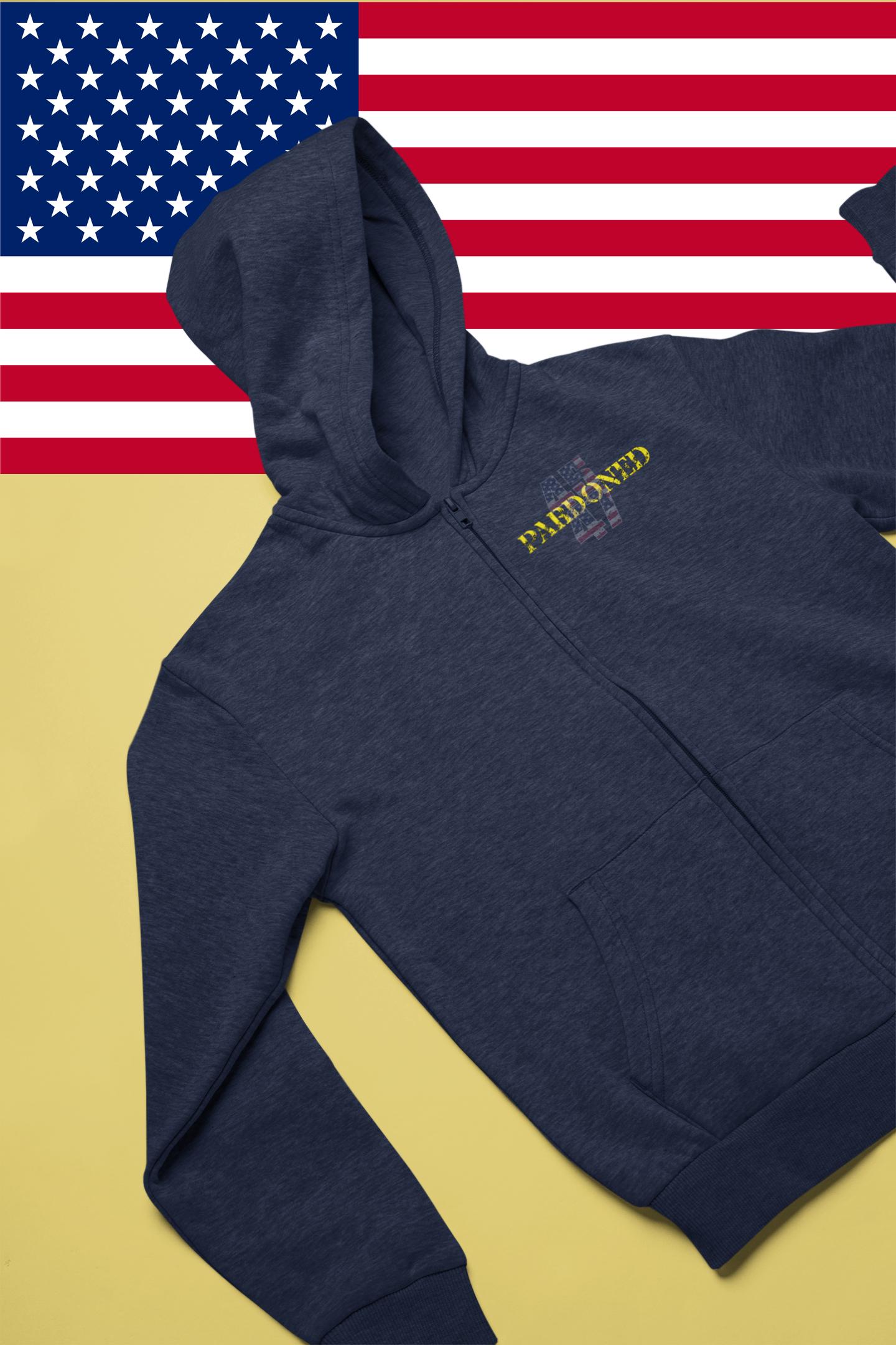 Trump Pardon Hoodie, Trump Fan, American Pride Hoodie, 45 47, Unisex ...