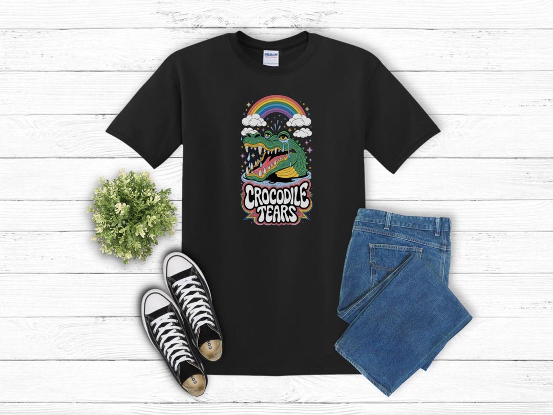 Crocodile Tears Tee, Alligator, Fun Unisex T-shirt, Quirky Gift for ...