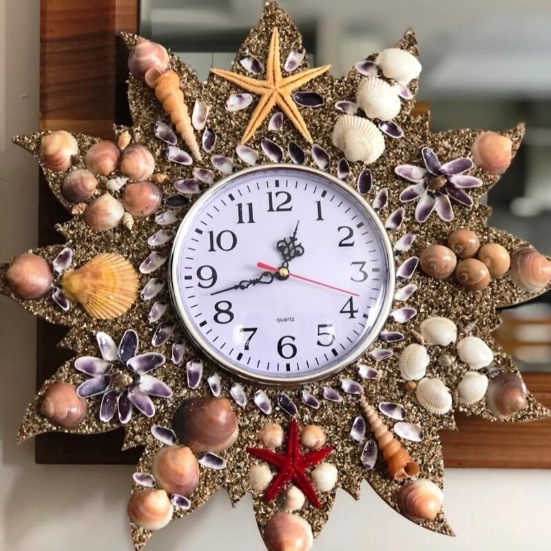 Seashell Clock - Etsy