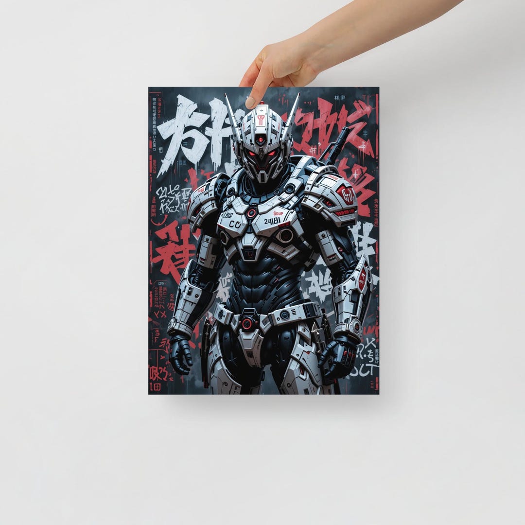 Gunpla Style Mech Assassin Poster - Etsy