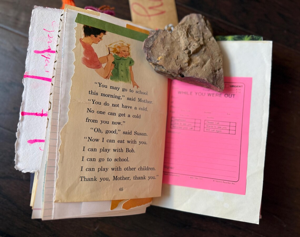 Unique Junk Journal: Altered Art Book, Vintage Ephemera “mother” Great ...