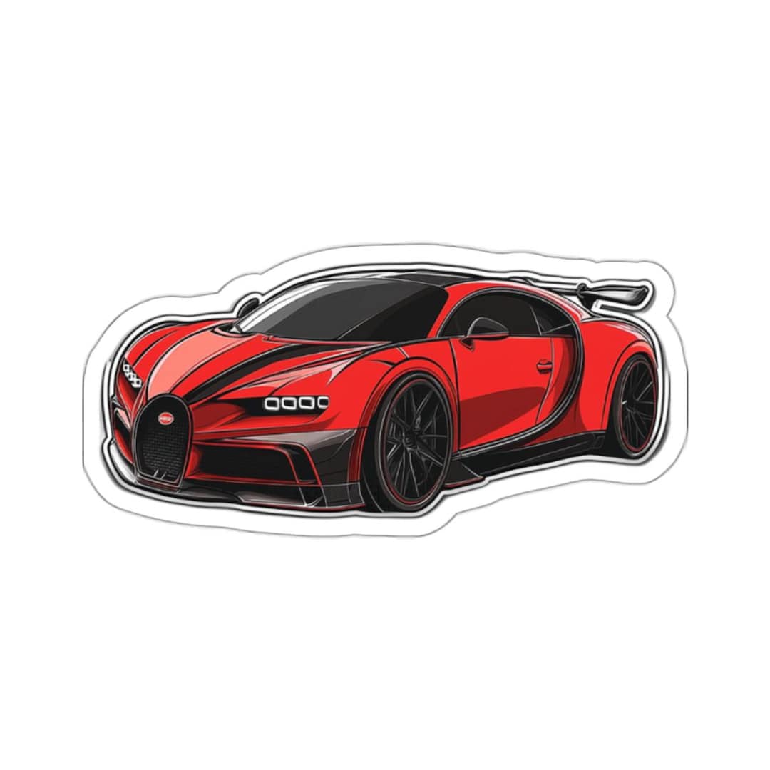 Bugatti Chiron Stickers Car Lover Decals, Automobile Enthusiast Gift ...