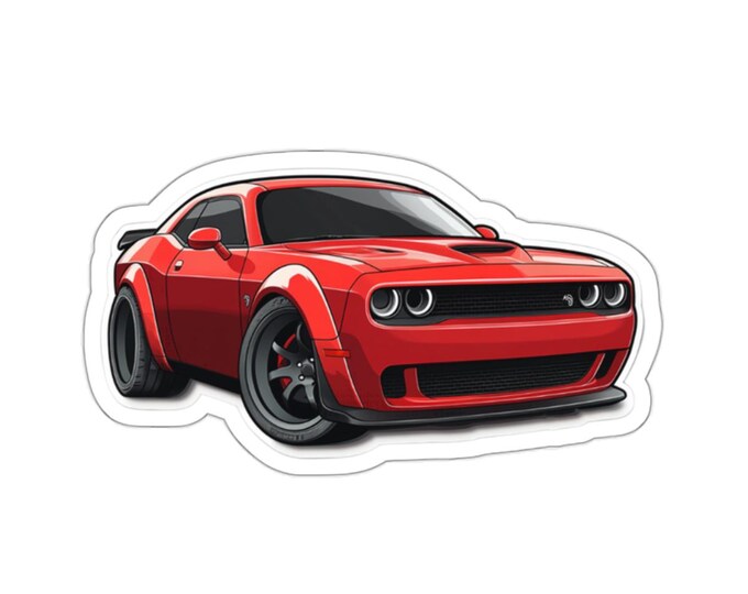 2023 Dodge Challenger Kiss-cut Stickers - Car Lover Gift, Laptop Decal ...