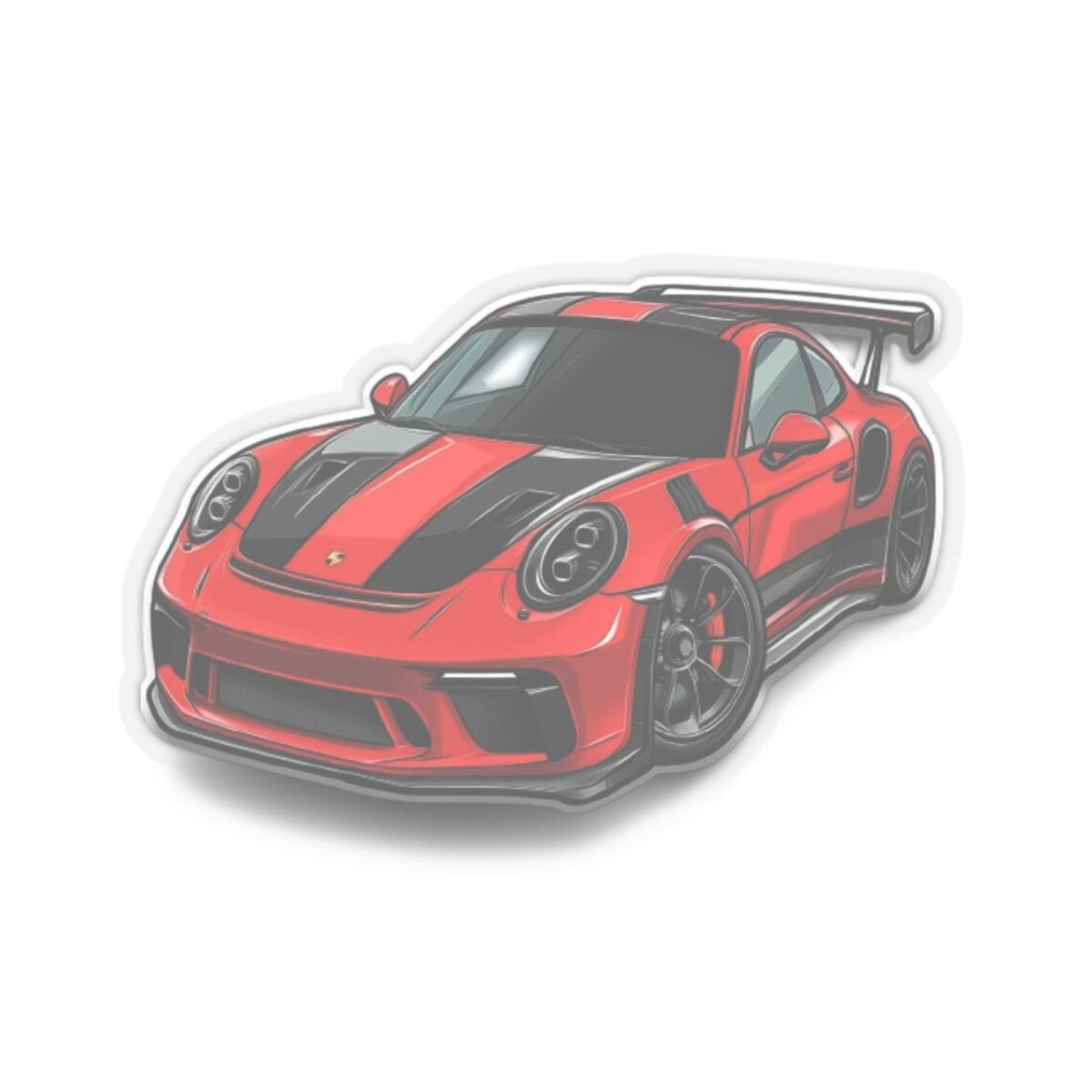 Porsche 911 GT3 Sticker Car Lover Decal, Vehicle Enthusiast Gift ...