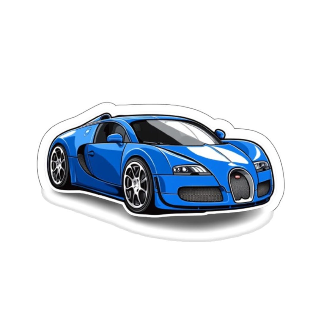 Bugatti Veyron Kiss-cut Stickers, Car Sticker, Vehicle Decal, Car Lover ...