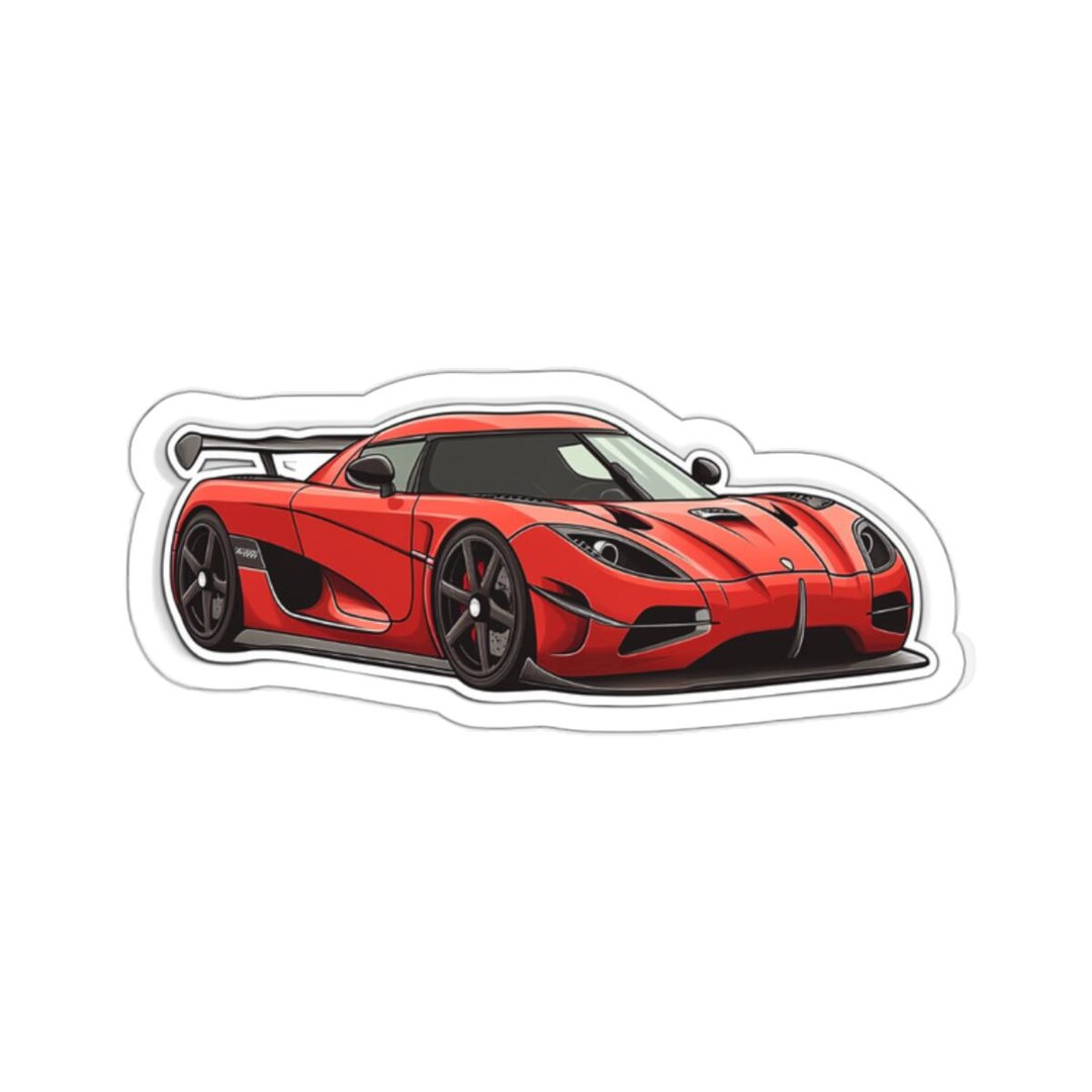 Koenigsegg Agera Sticker High-quality Car Decal, Vinyl Laptop Sticker ...