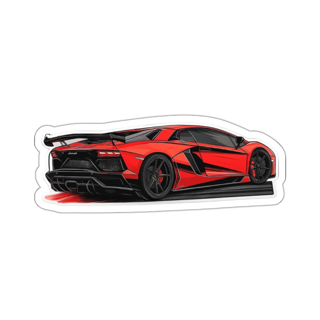 Lamborghini Aventador Kiss-cut Stickers, Car Lover Gift, Vehicle Decal ...