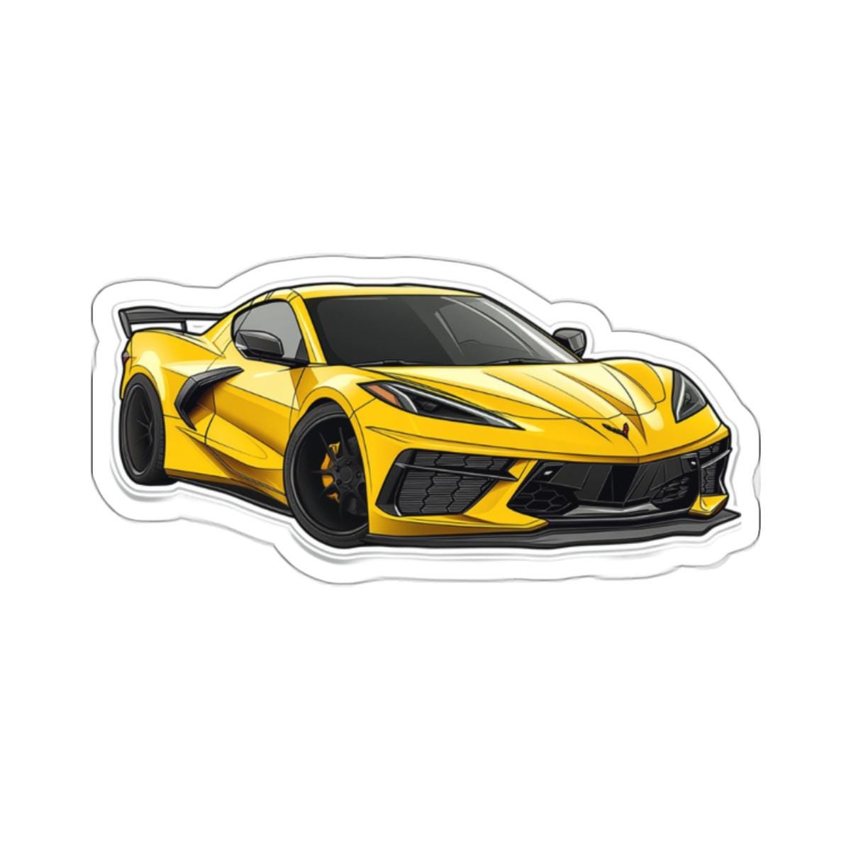 Corvette C8 Kiss-cut Stickers Car Lover Gift, Laptop Decal, Vinyl ...