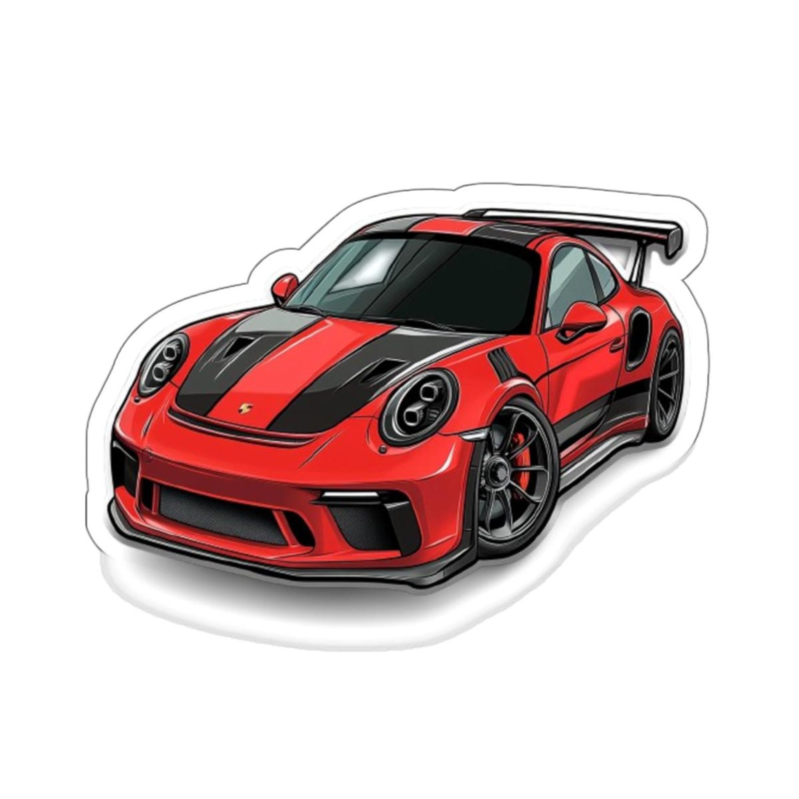 Porsche 911 GT3 Sticker Car Lover Decal, Vehicle Enthusiast Gift ...