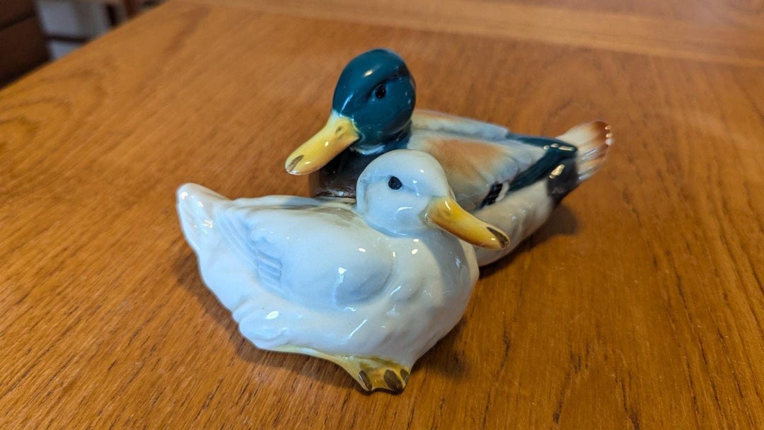 Vintage 1976 Goebel Mallard Ducks Figurine - Shelf Decor Duck Pair - Etsy