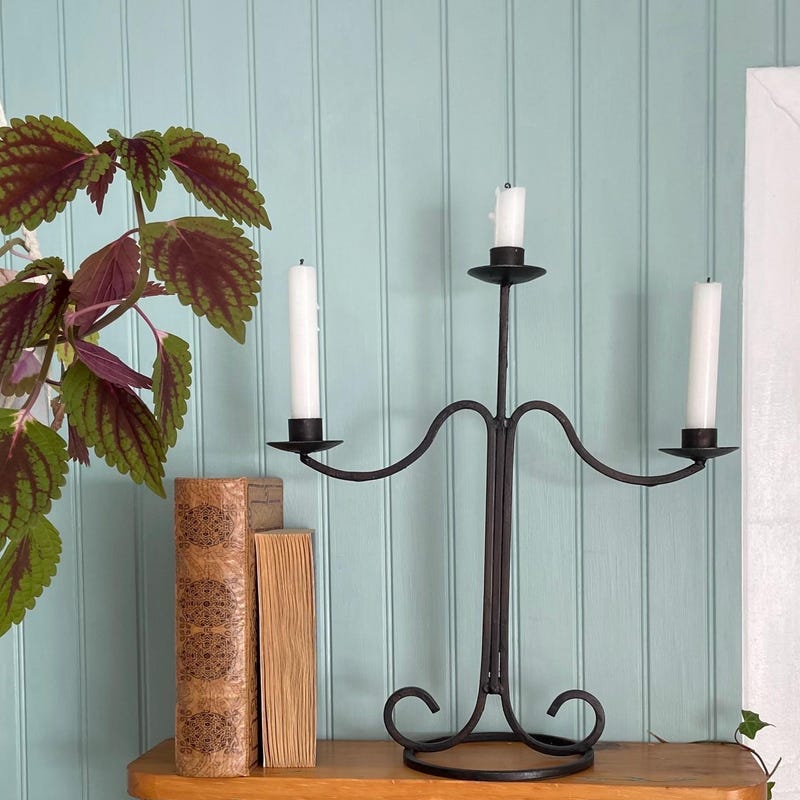Hand Forged Candelabra - Etsy
