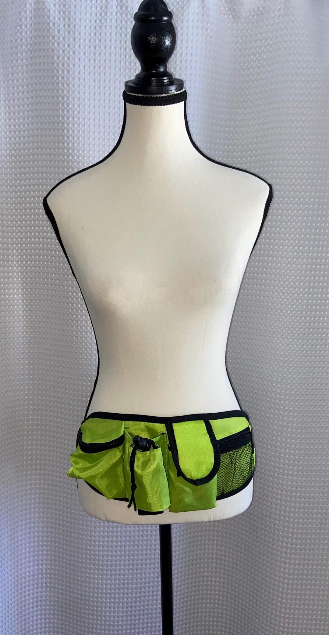Y2K Neon Green Rave Utility Belt – Vintage 2000s Festival Waist Bag ...