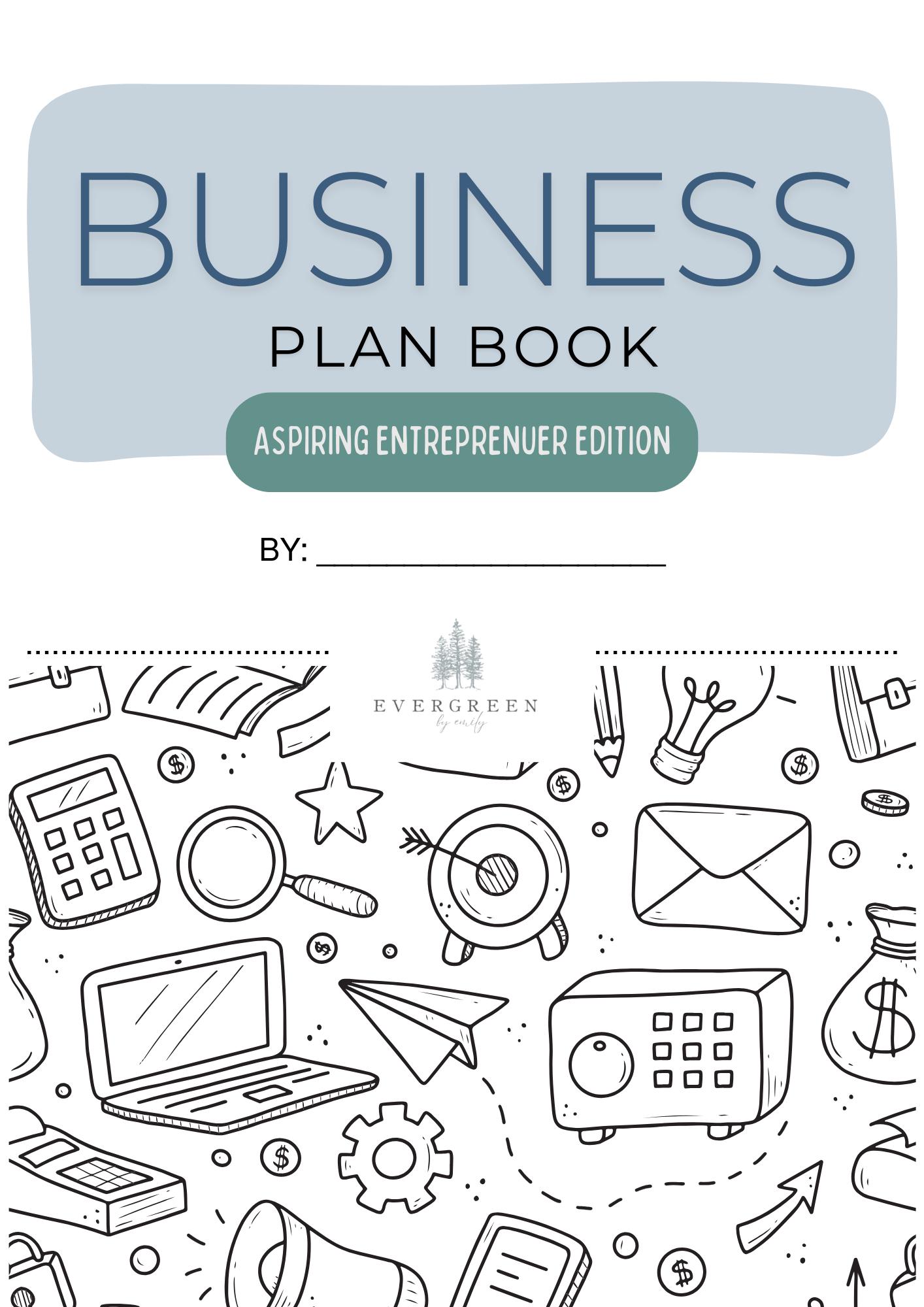 Kid Business Planner, Kid Business, Kid Entrepreneur, Business Plan for ...