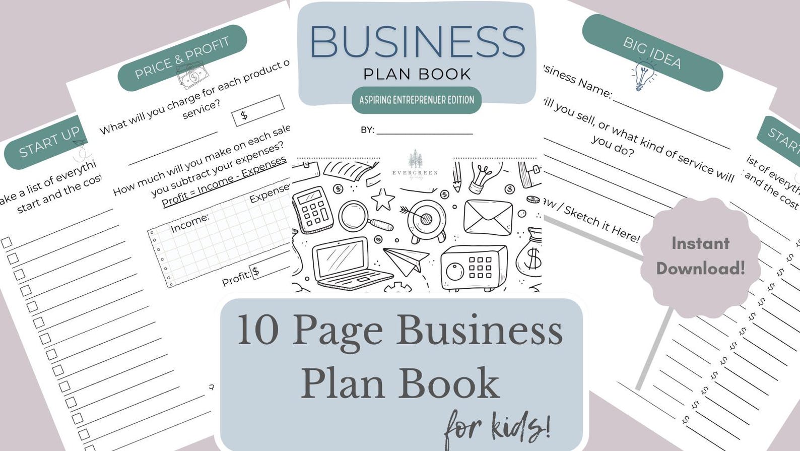 Kid Business Planner, Entrepreneur Guide (digital Download) - Etsy