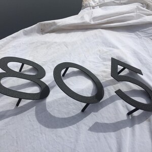 Set of 3 / Rustic Metal House Numbers or Letters (2" up to 8") Metal ...