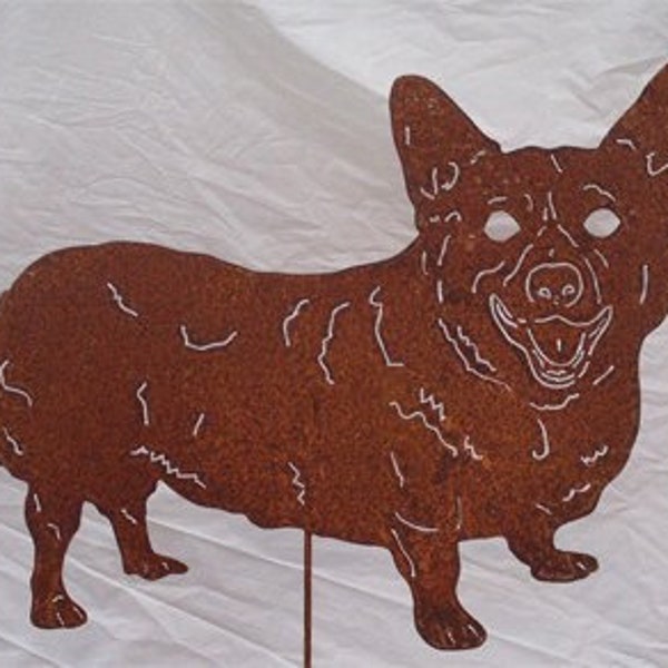 Metal Corgi Lawn Decorations - Etsy UK
