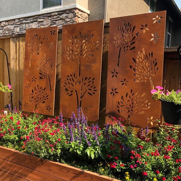 Wrought Iron Privacy Screen - Etsy