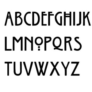 Set of 3 / Mission Style House Numbers or Letters 2 up to 8 Metal ...