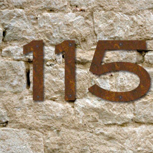 Rustic House Numbers - Etsy