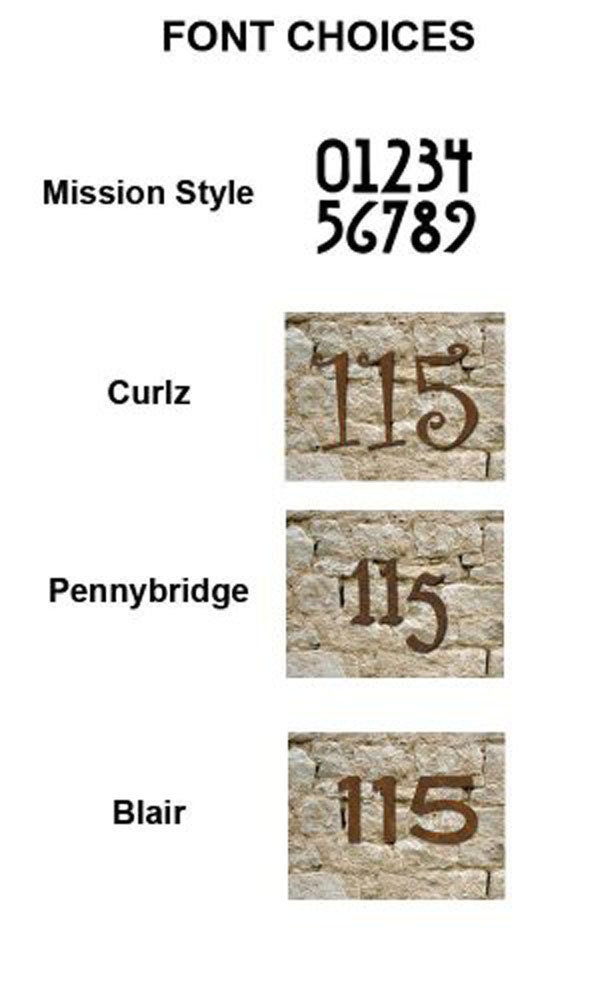 12 Rustic House Numbers or Letters set of 1 / Initials - Etsy