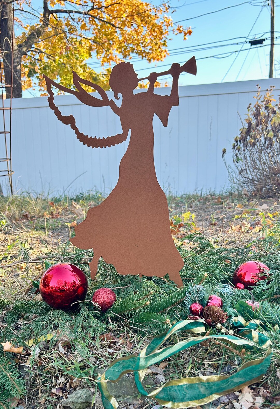 Handcrafted Angel Garden Stake or Wall Art: Christmas Decor - Etsy