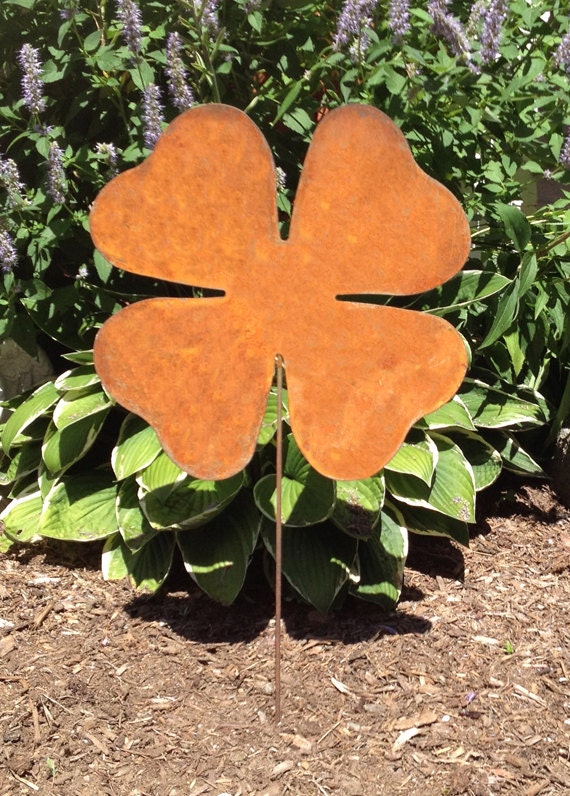 Shamrock Garden Stake Saint Patrick's Day Clover Wall - Etsy