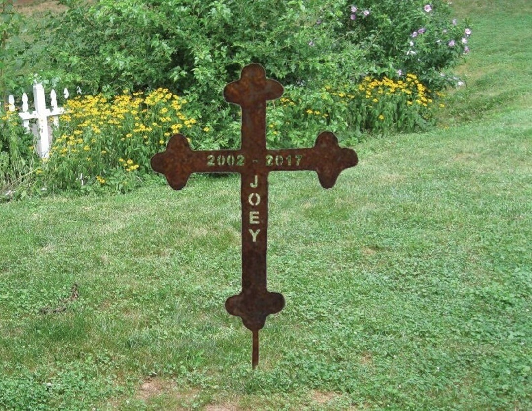 Large Metal Celtic Cross: 30-inch Cemetery Memorial - Etsy