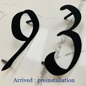 Set of 2 / Rustic House Numbers or Letters 2 up to 8 Metal Numbers ...