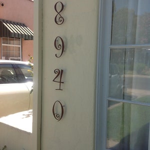 Set of 4 / Rustic House Numbers or Letters 2 up to 8 Address Numbers ...