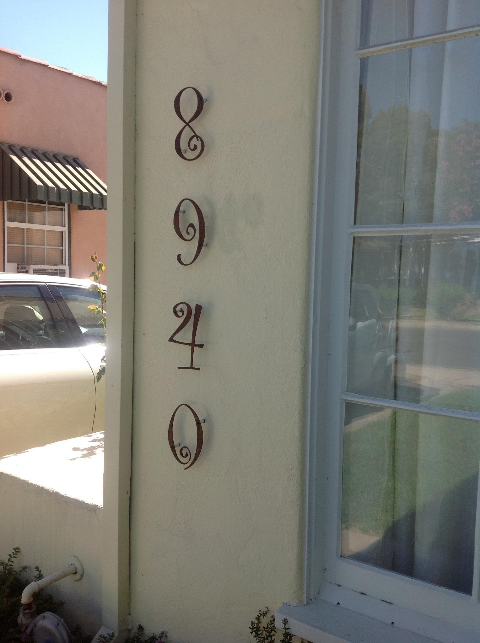 Set of 3 / Rustic House Numbers or Wall Letters 2 up to | Etsy