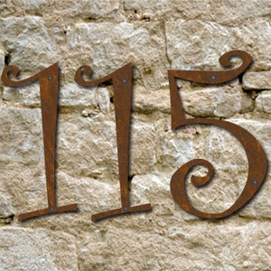 Set of 3 / Rustic House Numbers or Wall Letters (2" up to 8 ...